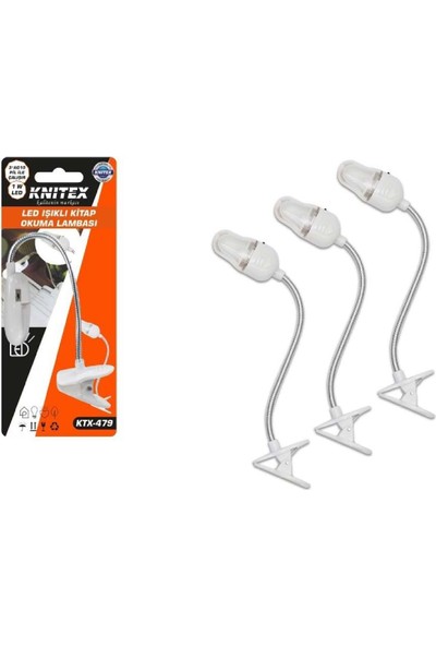 Knitex Ledli Kitap Okuma Lambası KTX-479 Knitex Ledli Kitap Okuma Lambası KTX-479