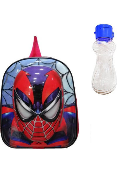 Masho Trend Parlak 5d Spiderman Anaokulu Çantası Suluk Örümcek Adam Çanta Kreş Çantası