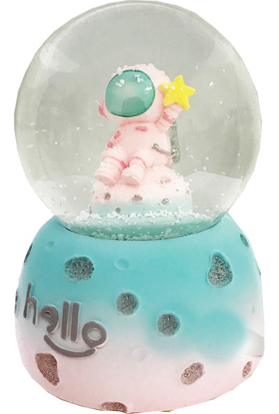 Narkissos Astronot Temalı Müzikli Işıklı Orta Boy Kar Küresi