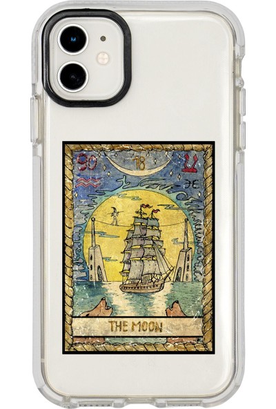 Moodcase iPhone 11 The Moon Desenli Candy Bumper Silikonlu Telefon Kılıfı Moodcase iPhone 11 The Moon Desenli Candy Bumper Silikonlu Telefon Kılıfı