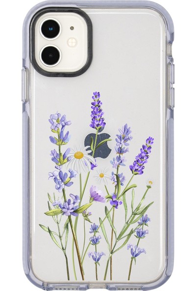 Moodcase iPhone 11 Lavender Desenli Candy Bumper Silikonlu Telefon Kılıfı Moodcase iPhone 11 Lavender Desenli Candy Bumper Silikonlu Telefon Kılıfı