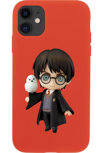 Moodcase iPhone 11 Harry Potter Tasarımlı Kırmızı Telefon Kılıfı
