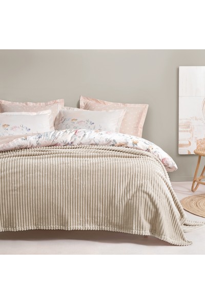 Yataş Bedding Holly Wellsoft Battaniye Tek Kişilik - Ekru Yataş Bedding Holly Wellsoft Battaniye Tek Kişilik - Ekru