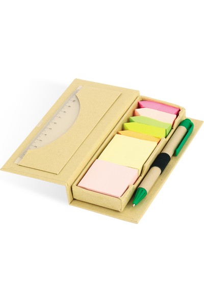 Promosyon Shop Renkli Yapışkanlı Cetvelli Notluk