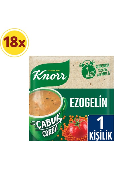 Knorr Ezogelin Çabuk Çorba 22 gr X18 Adet Knorr Ezogelin Çabuk Çorba 22 gr X18 Adet