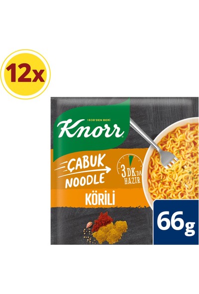 Knorr Körili Çabuk Noodle 66 gr X12 Adet Knorr Körili Çabuk Noodle 66 gr X12 Adet