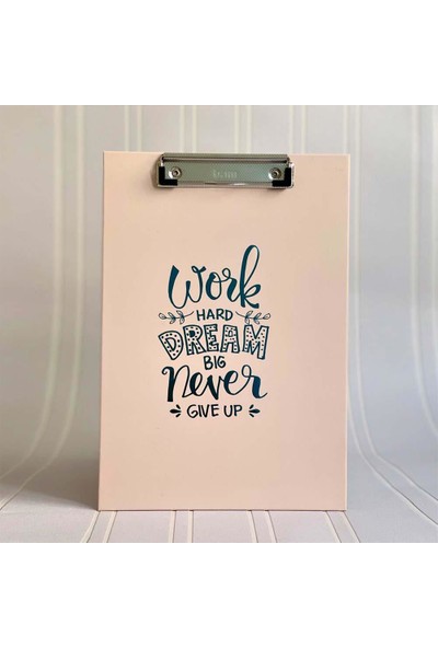 Patladı Gitti Work Hard Tasarımlı Sekreterlik Pembe