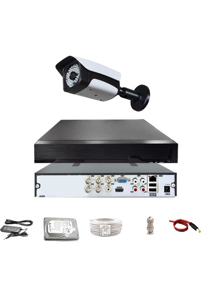 Qromax Pro 2048 1'Li 5 Megapiksel Sony Lens 1080P Aptina Sensör Güvenlik Kamerası Seti