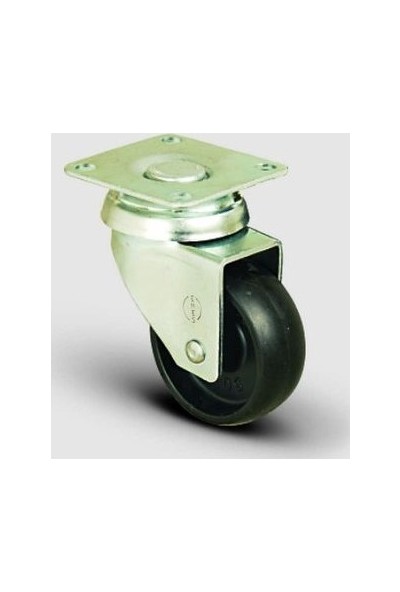 Adilon - Tabla Bağlantılı Burçlu Polipropilen Hafif Sanayi Tekerleği Çap: 38X14 mm Adilon - Tabla Bağlantılı Burçlu Polipropilen Hafif Sanayi Tekerleği Çap: 38X14 mm