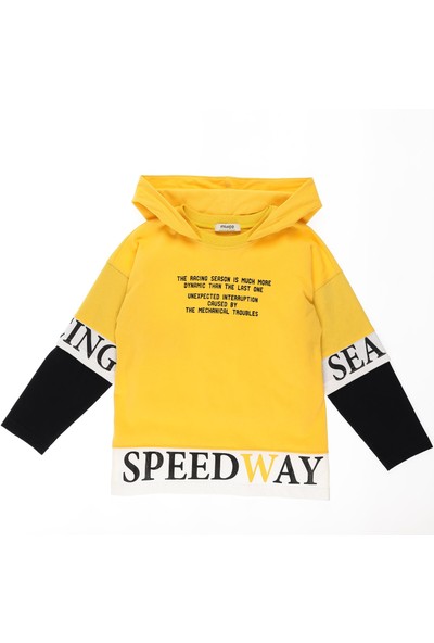 Panço Erkek Çocuk Kapşonlu Sweatshirt 2121BK05021 Panço Erkek Çocuk Kapşonlu Sweatshirt 2121BK05021