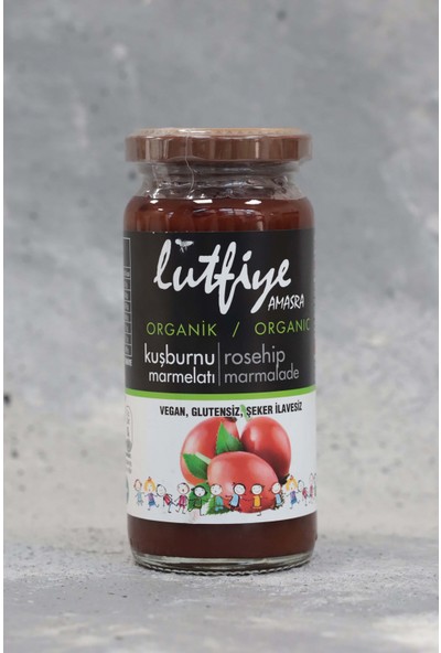 Lütfiye Organik Kuşburnu Marmelatı 280 gr Lütfiye Organik Kuşburnu Marmelatı 280 gr