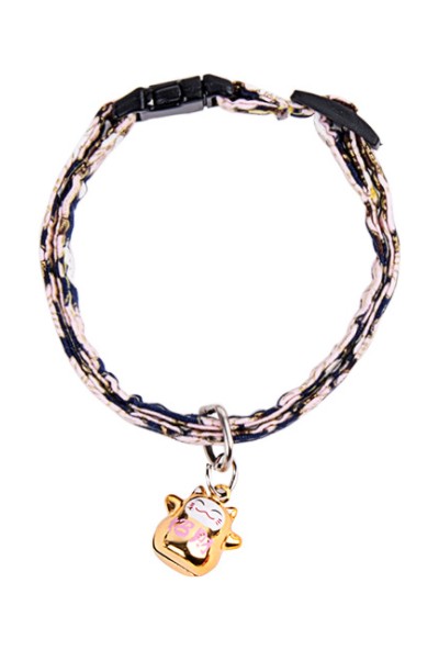 Gentisy Japon Tarzı Baskılı Ayarlanabilir Kedi Tasması (Yurt Dışından)