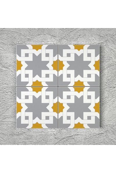 Kütahya Çini Yapı Tasarım Yk 001-58 20 x 20 Desenli Yer Karosu 1m² Kütahya Çini Yapı Tasarım Yk 001-58 20 x 20 Desenli Yer Karosu 1m²