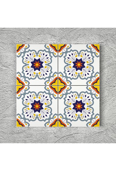 Kütahya Çini Yapı Tasarım Yk 001-86 20 x 20 Desenli Yer Karosu 1m² Kütahya Çini Yapı Tasarım Yk 001-86 20 x 20 Desenli Yer Karosu 1m²