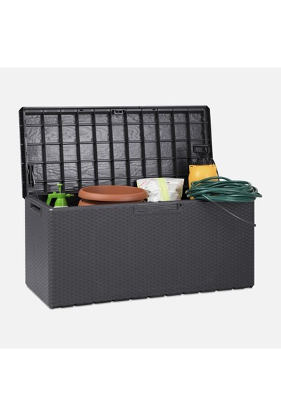 Shop Plastik Bahçe Balkon Teras Plastik Sandık Antrasit 340 Litre Shop Plastik Bahçe Balkon Teras Plastik Sandık Antrasit 340 Litre