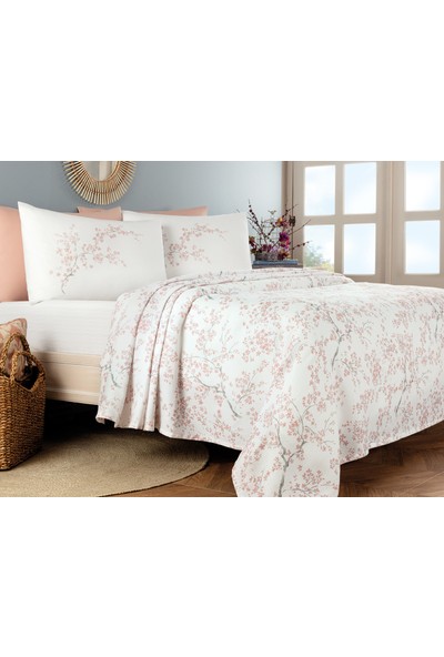 Madame Coco Exorde Tek Kişilik Baskılı Pike Takımı - Pudra Madame Coco Exorde Tek Kişilik Baskılı Pike Takımı - Pudra