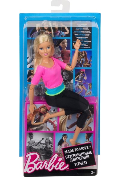 Barbie DHL82 Barbie® Sonsuz Hareket Bebeği, Sarışın - Siyah Taytlı Barbie DHL82 Barbie® Sonsuz Hareket Bebeği, Sarışın - Siyah Taytlı