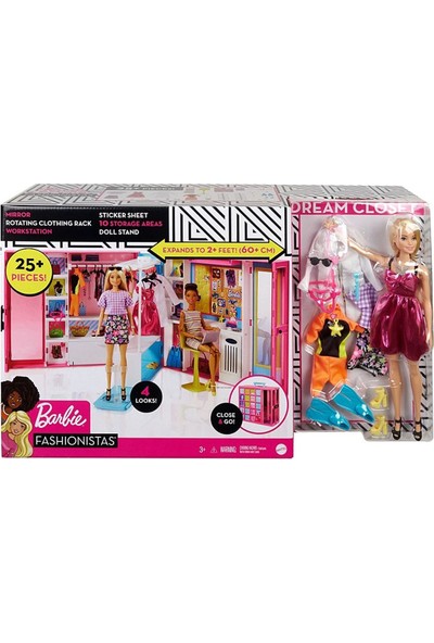 Barbie GBK10 Barbie ve Rüya Dolabı Oyun Seti