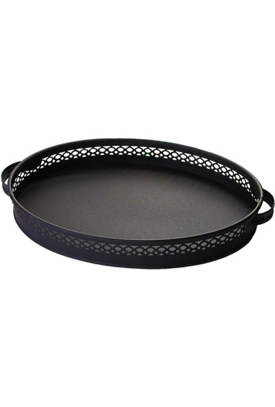 Yzhome Black Serisi Dantelli Siyah Sunum Servis Tepsisi Yzhome Black Serisi Dantelli Siyah Sunum Servis Tepsisi