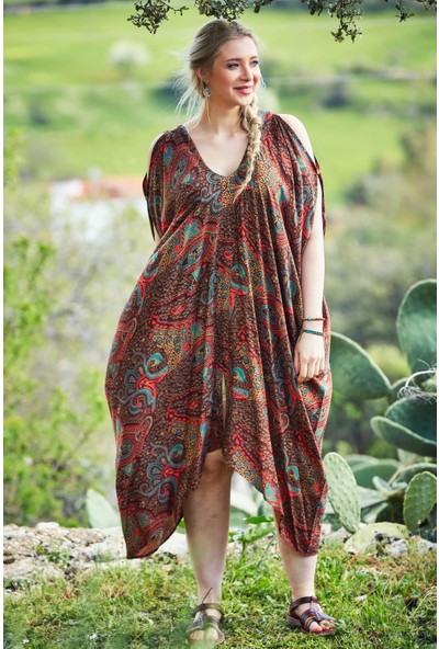 Los Banditos Yazlık Büyük Beden Elbise