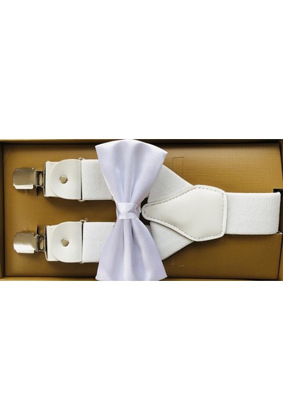 Kemer Sepeti Beyaz Pantolon Askısı Beyaz Papyon Kombin Kemer Sepeti Beyaz Pantolon Askısı Beyaz Papyon Kombin