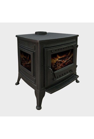 İkiz Soba Ids 009.5 Döküm Şömine Soba Fırınlı Döküm Şömine