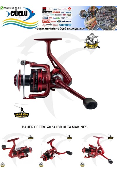 BAUER Olta Makinesi BAUER Cefıro 50 5+1 Bb BAUER Olta Makinesi BAUER Cefıro 50 5+1 Bb