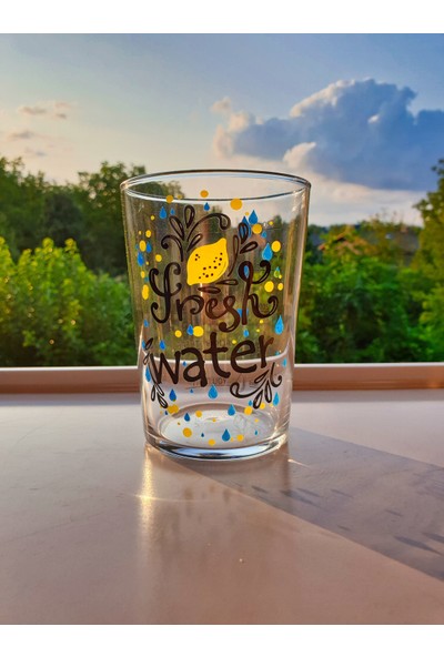 Shibu Freshwater Yazılı 001202108SB105B Su Bardağı