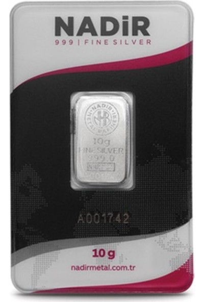 Nadir Gold Külçe Gümüş 10 gr
