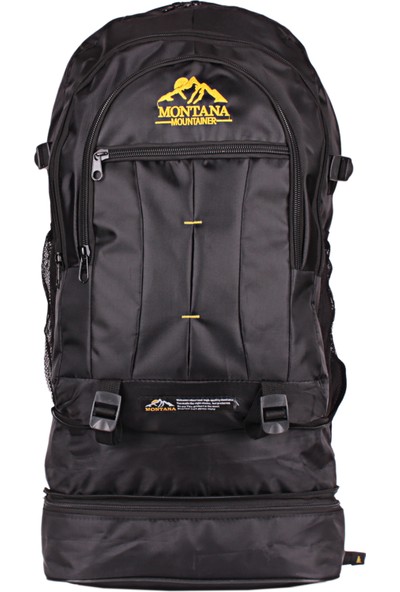 Montana 01047 Siyah Sırt Destekli 90 Lt Körüklü Dağcı Kamp Çantası Montana 01047 Siyah Sırt Destekli 90 Lt Körüklü Dağcı Kamp Çantası