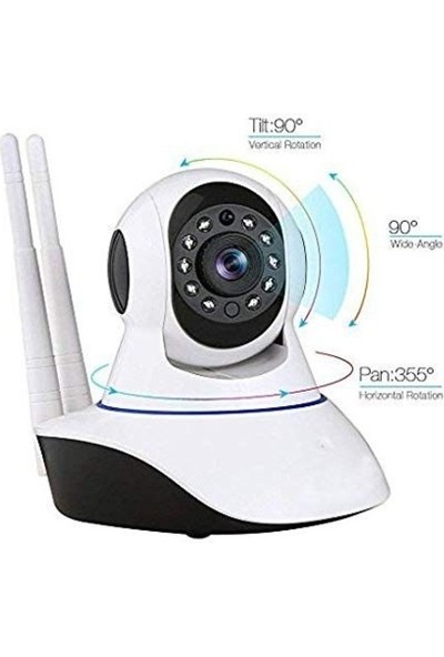 Mbois Kingboss Ip-32 360° Hareket Sensörlü 2 Antenli Bebek Telsizi ve Ip Güvenlik Kamerası Mbois Kingboss Ip-32 360° Hareket Sensörlü 2 Antenli Bebek Telsizi ve Ip Güvenlik Kamerası