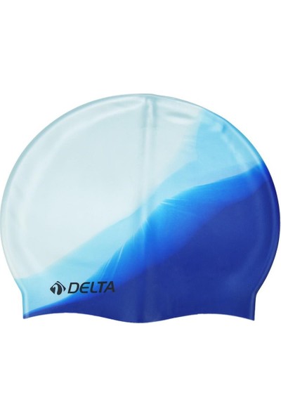 Delta 100 Adet Silikon Bone Yüzücü Havuz Deniz Bonesi (Gökkuşağı Desenli)