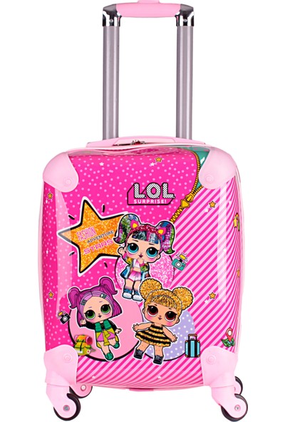 Laguna 02025 Pembe Lol Bebek Kız Çocuk Valizi