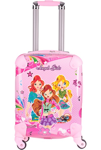 Laguna 02025 Açık Pembe Winks Angel Girls Kız Çocuk Valizi