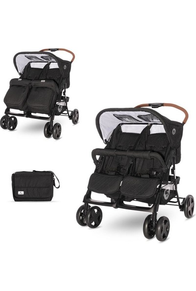 Lorelli Twin Ikiz Bebek Arabası - Black Lorelli Twin Ikiz Bebek Arabası - Black