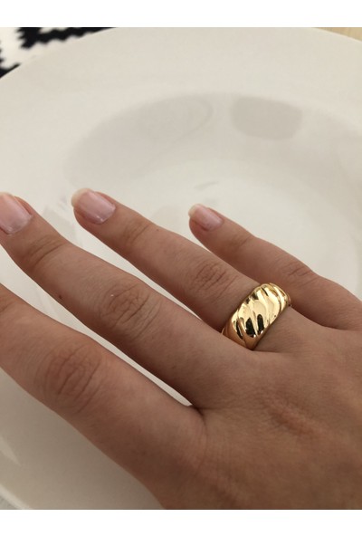 The Y Jewelry Kalın Vintage Yüzük -Ayarlanabilir