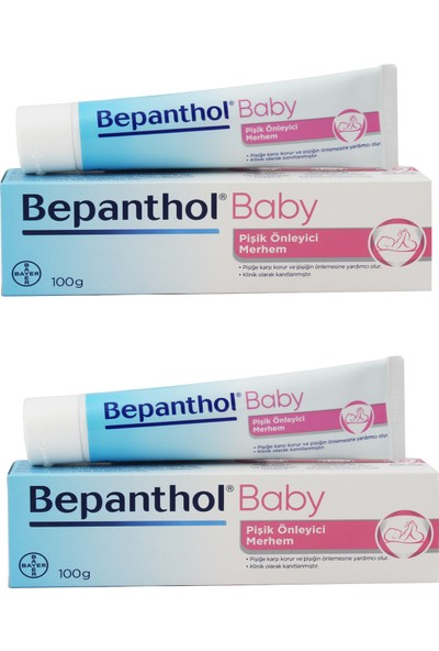 Bepanthol Baby Pişik Kremi Avantaj Paket 2 x 100 gr Bepanthol Baby Pişik Kremi Avantaj Paket 2 x 100 gr