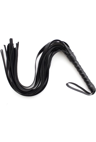 Samur Siyah Püsküllü Kırbaç Kamçı 54 cm