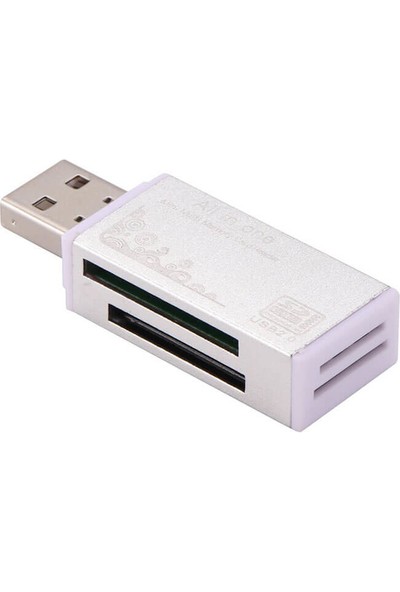 Wozlo USB 2.0 / Ms / Tf / M2 / Micro Sd Çok Işlevli Kart Okuyucu 4 In 1 Wozlo USB 2.0 / Ms / Tf / M2 / Micro Sd Çok Işlevli Kart Okuyucu 4 In 1