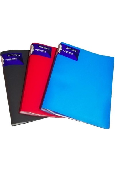 Rubenis Sunum Dosyası 40'lı Kırmızı Rubenis Sunum Dosyası 40'lı Kırmızı