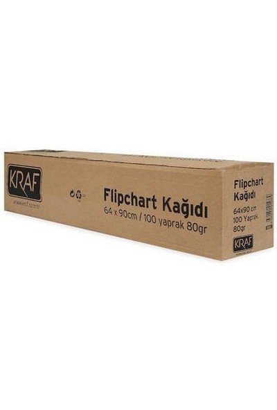 Kraf Flipchart Kağıdı Rulo 100 Yaprak 702 gr Kraf Flipchart Kağıdı Rulo 100 Yaprak 702 gr