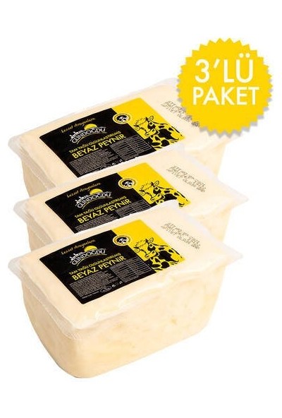 Gündoğdu Klasik Beyaz Peynir 650 gr 3'lü