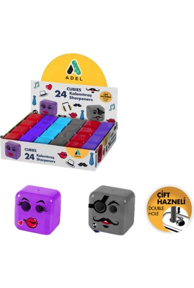 Adel Kalemtraş Cubies Shapes Hazneli Adel Kalemtraş Cubies Shapes Hazneli