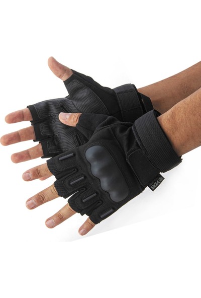 Yds Tactıcal Fıngerless Eldiven -Siyah
