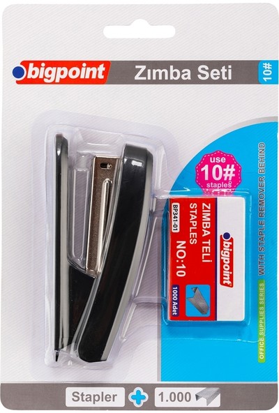 Bigpoint Zımba Makinesi Seti No:10 Siyah