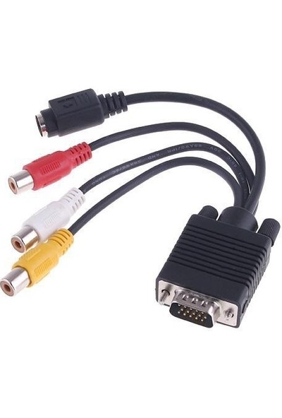 Luckcome VGA - S-Vıdeo 3 Rca Tv Av Dönüştürücü Kablo Adaptörü 3 Rca Dişi Dönüştürücü Kablo VGA - Video Tv Çıkışı S-Video Av Adaptörü (Yurt Dışından) Luckcome VGA - S-Vıdeo 3 Rca Tv Av Dönüştürücü Kablo Adaptörü 3 Rca Dişi Dönüştürücü Kablo VGA - Video Tv Çıkışı S-Video Av Adaptörü (Yurt Dışından)