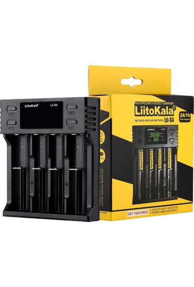 Luckcome Liitokala Lıı-S4 Pil Şarj Cihazı LCD 4 Yuvası Için 26650 21700 18350 Aa Aa Lityum Nimh Pil Otomatik Polarite Dedektörü Şarj Cihazı (Yurt Dışından) Luckcome Liitokala Lıı-S4 Pil Şarj Cihazı LCD 4 Yuvası Için 26650 21700 18350 Aa Aa Lityum Nimh Pil Otomatik Polarite Dedektörü Şarj Cihazı (Yurt Dışından)
