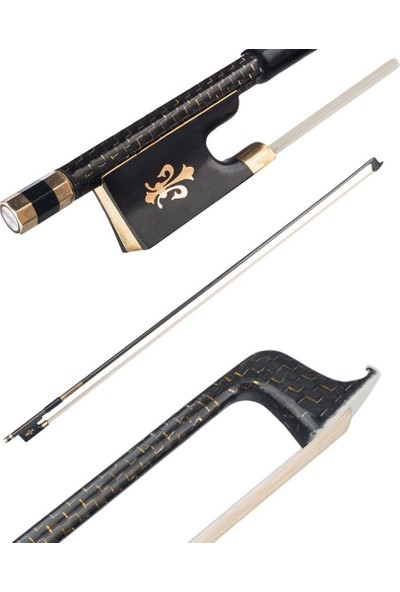 Luckcome Karbon Fiber 4/4 Tam Boy Keman Keman Yayı Iyi Dengelenmiş Daire Tarzı Abanoz Kurbağa (Yurt Dışından) Luckcome Karbon Fiber 4/4 Tam Boy Keman Keman Yayı Iyi Dengelenmiş Daire Tarzı Abanoz Kurbağa (Yurt Dışından)