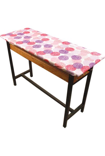 Okularenkkat Lastikli Sıra Örtüsü Pembe Puanlı 110 x 40 cm