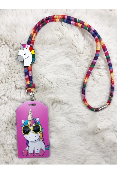 Hediyebum Gökkuşağı Hasır Ip Askı Unicorn Rozet ve Kartlık Set Hediyebum Gökkuşağı Hasır Ip Askı Unicorn Rozet ve Kartlık Set